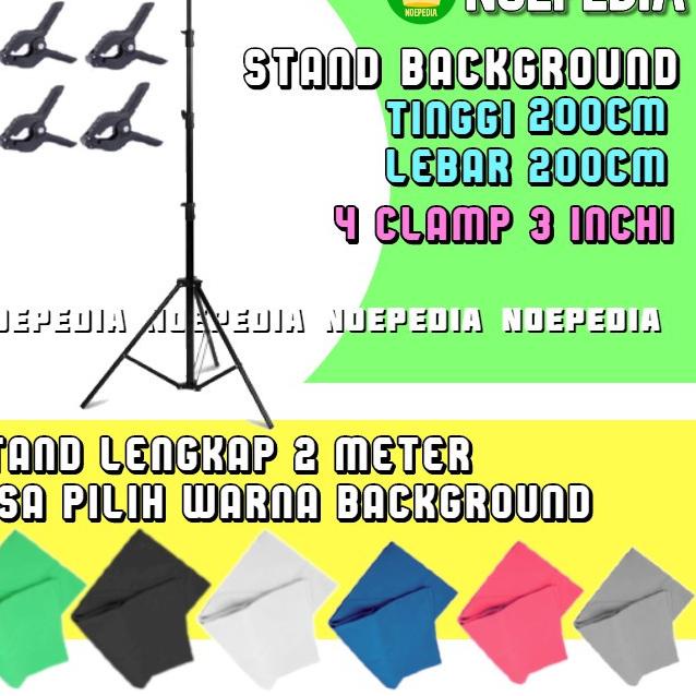 Jual Stand Background Green Screen / Backdrop Stand 2m Foto Studio ...