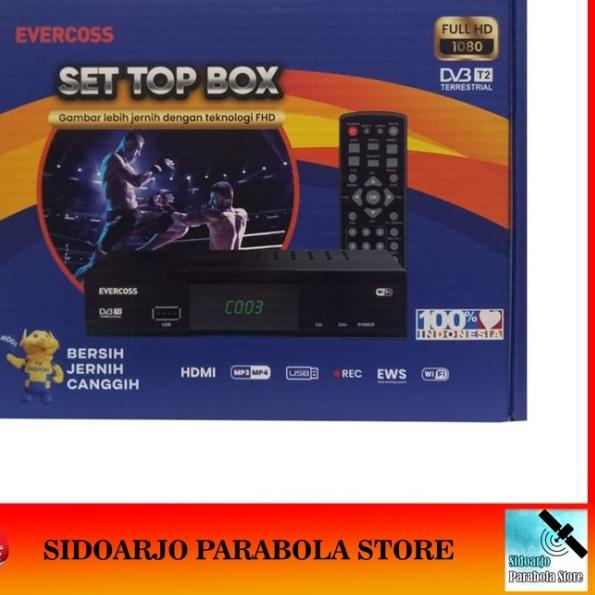 Jual Set Top Box STB TV Digital DVBT2 Evercoss STB Pro DVB-T2 UHF SNI ...