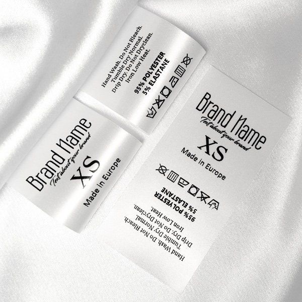 Jual label satin 2000pcs label satin custom label baju label pencucian ...