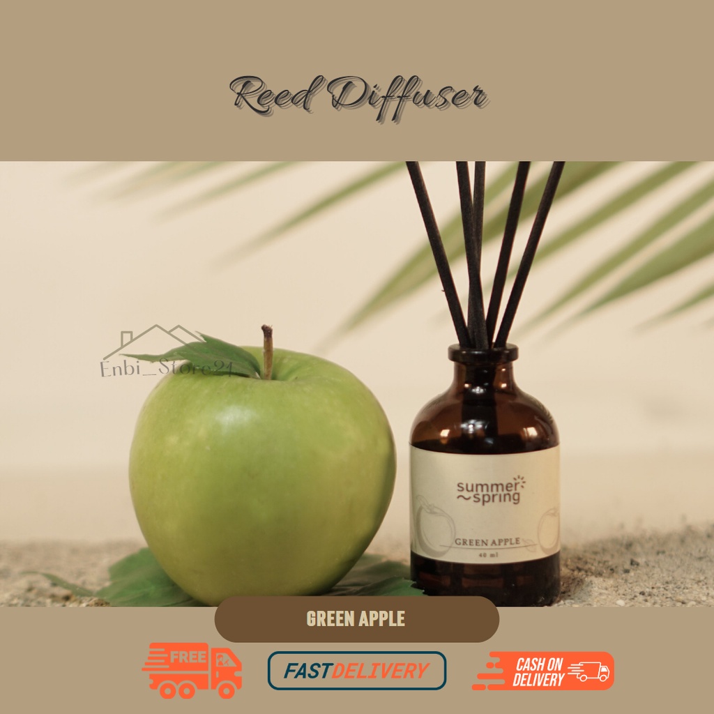 Jual REED DIFFUSER GREEN APPLE BY SUMMER SPRING PENGHARUM RUANGAN ...