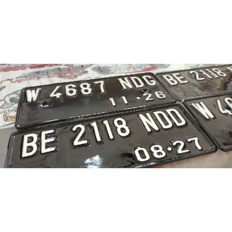 Jual Cutting Sticker Plat Nomor Motor, Cutting Sticker Plat Nomor Mobil ...