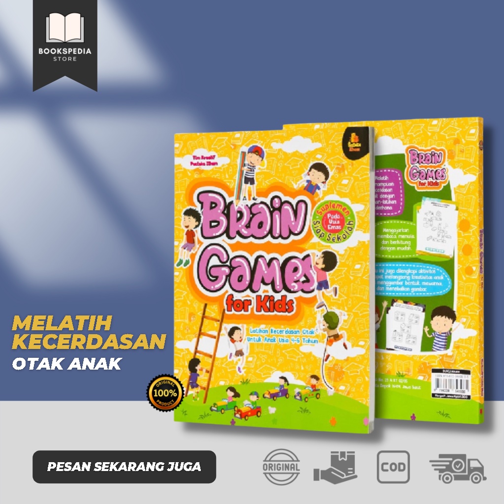 Jual BUKU ANAK TK PAUD - BUKU AKTIVITAS ANAK - BRAIN GAMES FOR KIDS ...