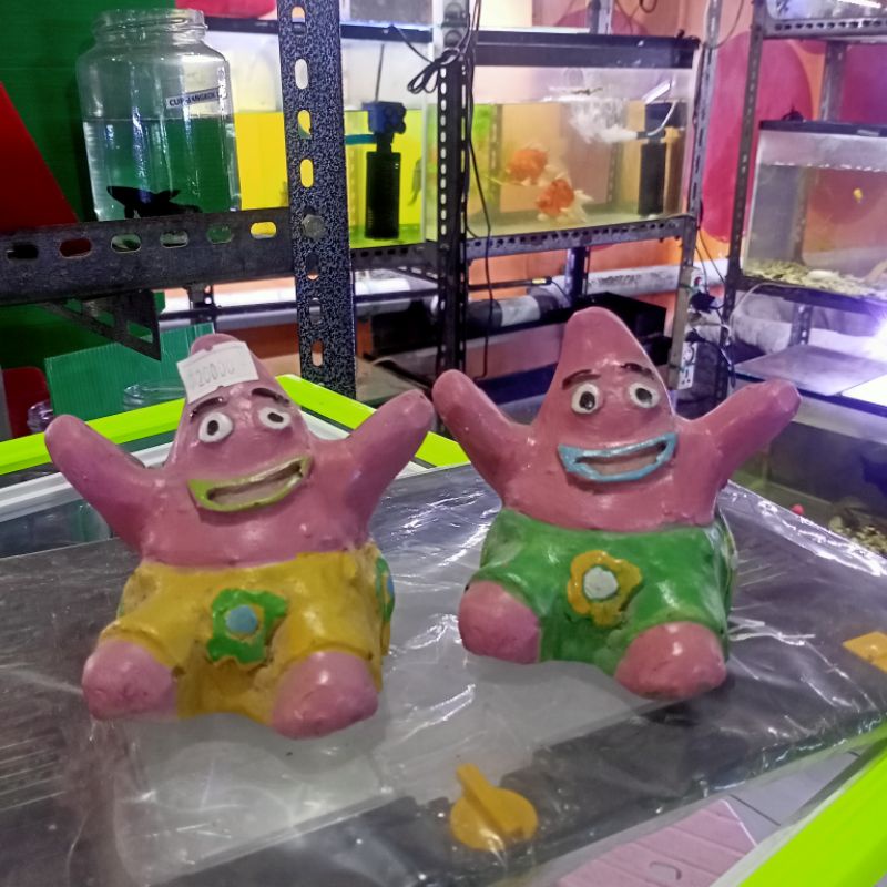 Jual Mainan Aquarium Patrick star | Shopee Indonesia