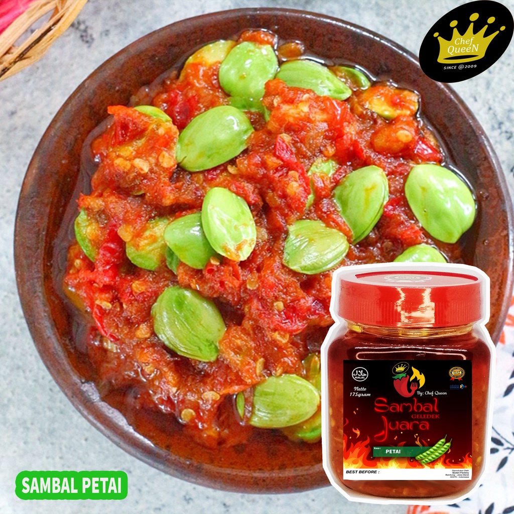 Jual EAT Sambal PETE Chef Queen TERMURAH Sambel Baby Cumi / Sambal Pete ...