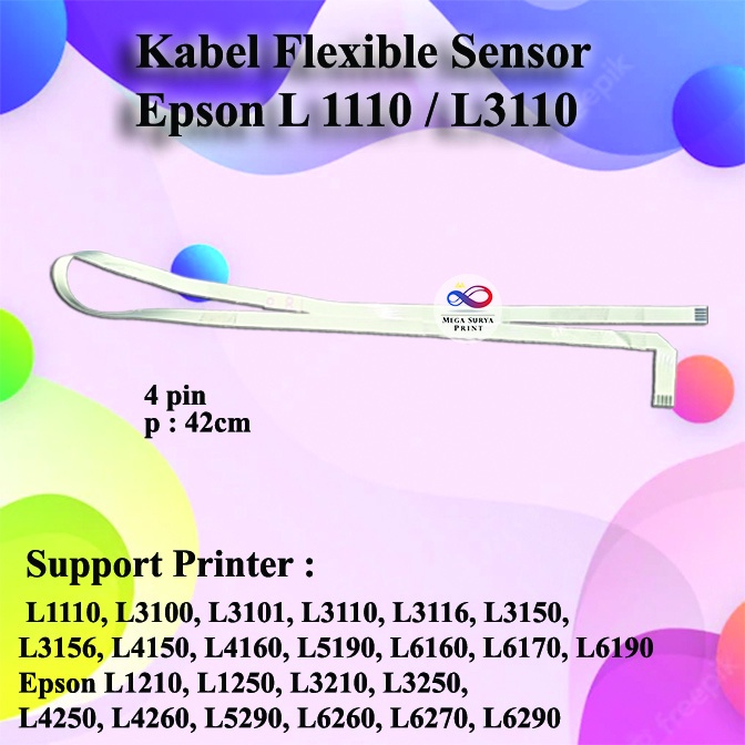 Jual Kabel Flexible Sensor Epson L1110 l3110 L3210 L3250 L5290 | Shopee ...