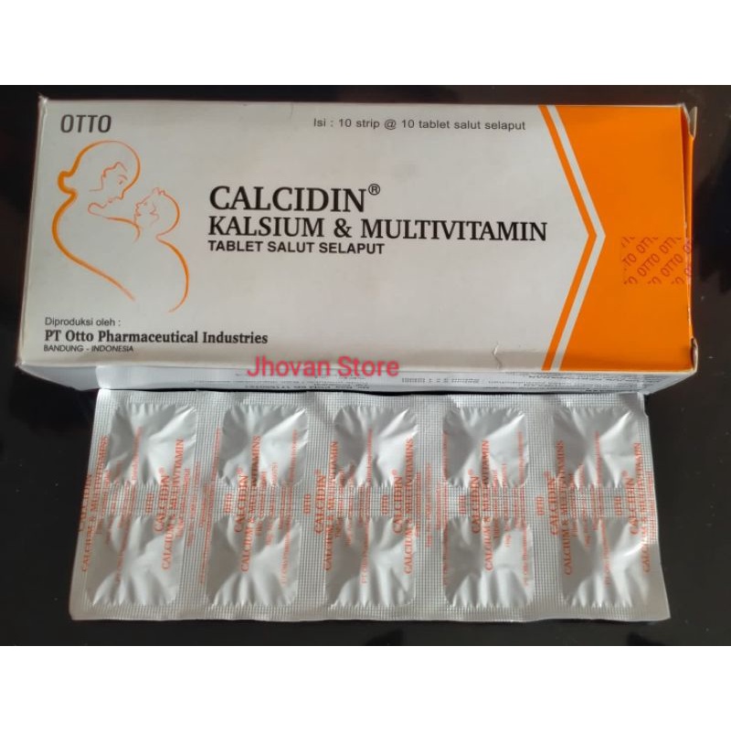 Jual CALCIDIN 10 tablet ~ Memelihara kesehatan tulang dan gigi | Shopee ...