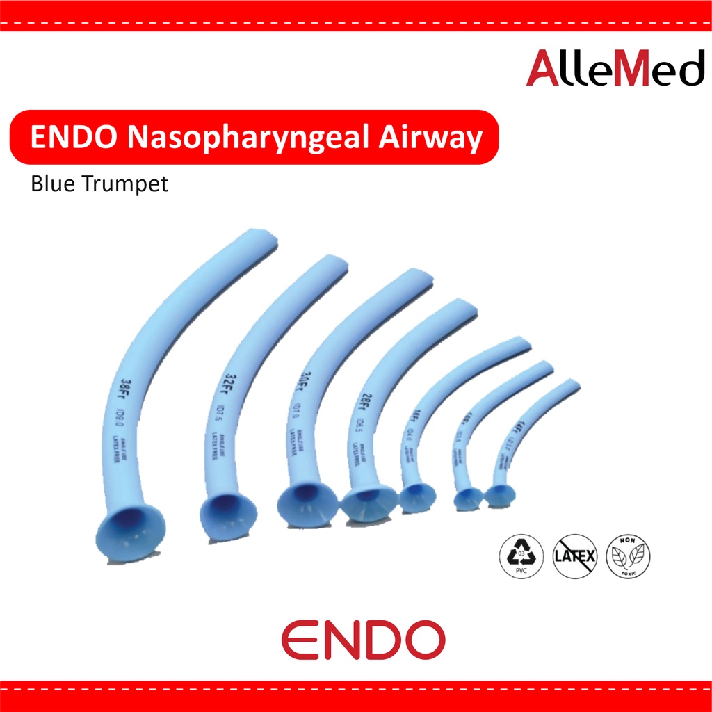 Jual ENDO Nasopharyngeal Airway Blue Trumpet | Shopee Indonesia