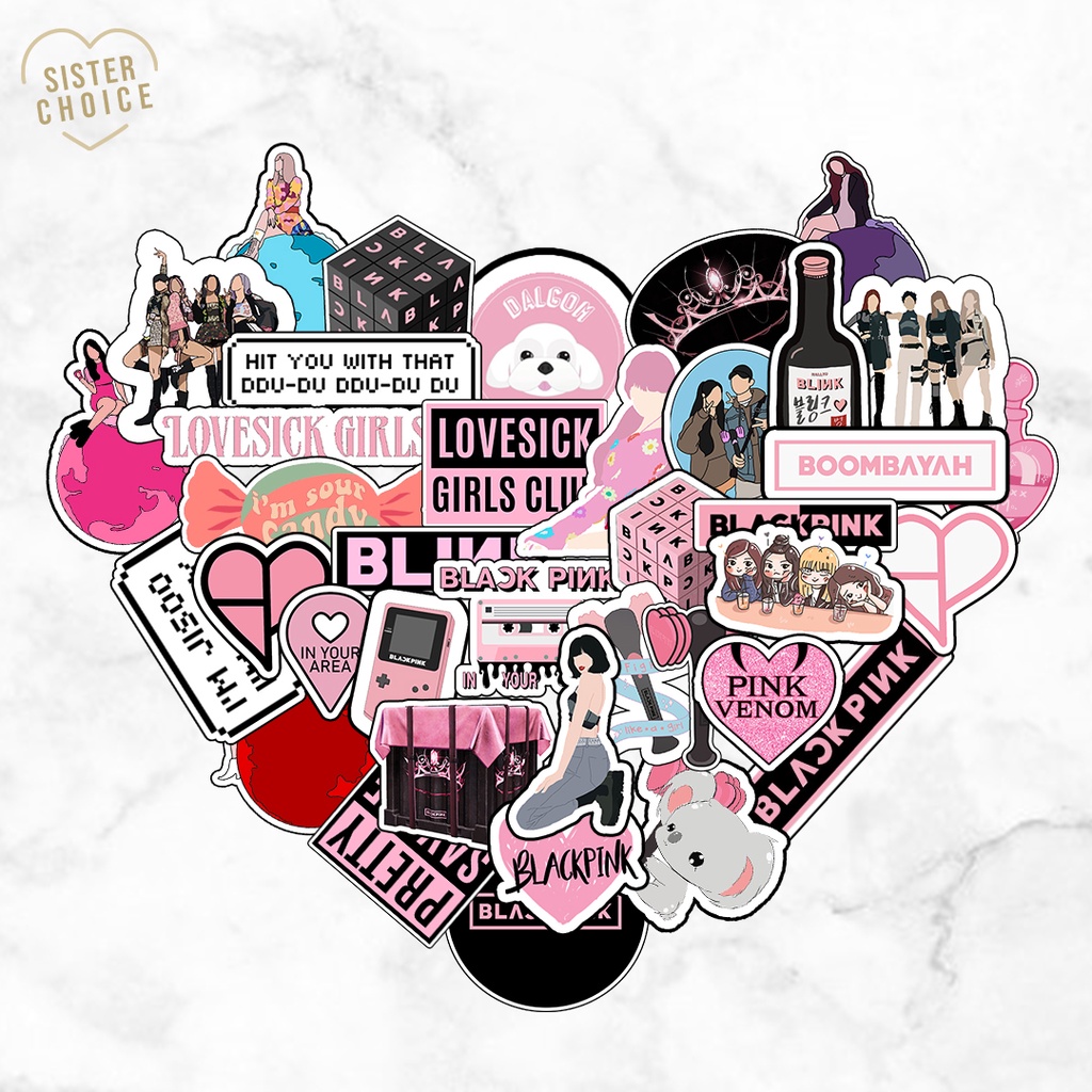 Jual Sticker Blackpink KPOP Blink Lisa Jennie Jisoo Rose Aesthetic ...