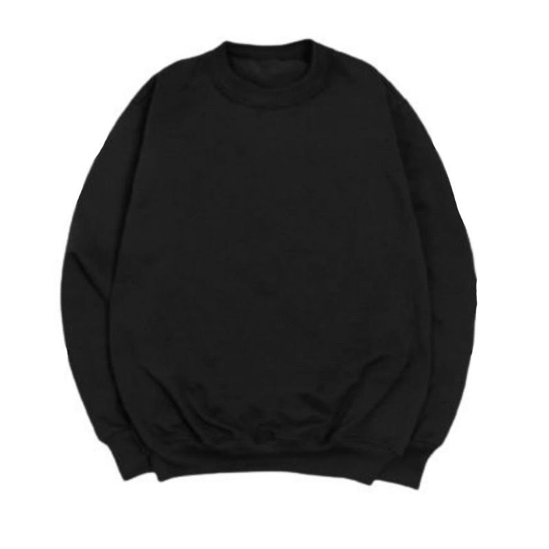 Jual Sweater Polos Hitam Crewneck Polos Basic Oblong | Shopee Indonesia Jual Sweater Polos Hitam Crewneck Polos Basic Oblong | Shopee Indonesia