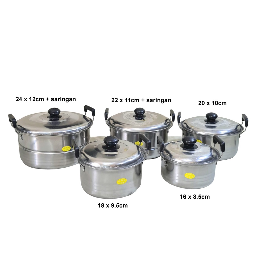 Jual Panci Stainless Set 5 - Panci Set Stainless isi 5 SBR (00142.01536 ...