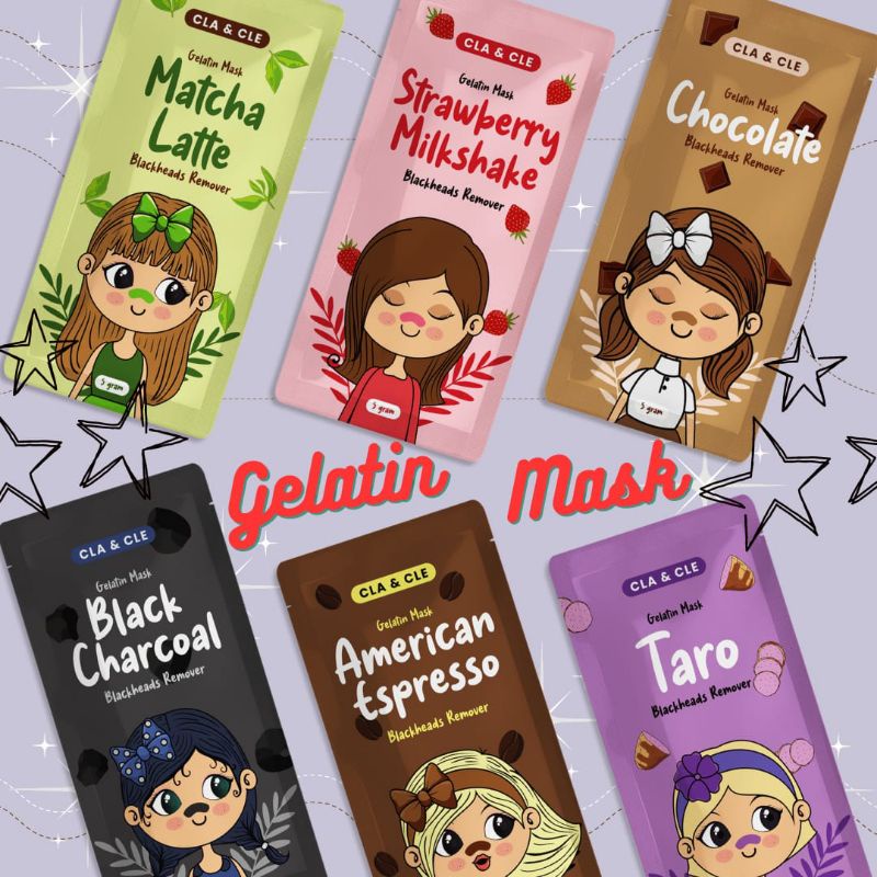 Jual BPOM Masker Gelatin / Gelatin Mask / Masker Komedo 5GR Masker Peel ...