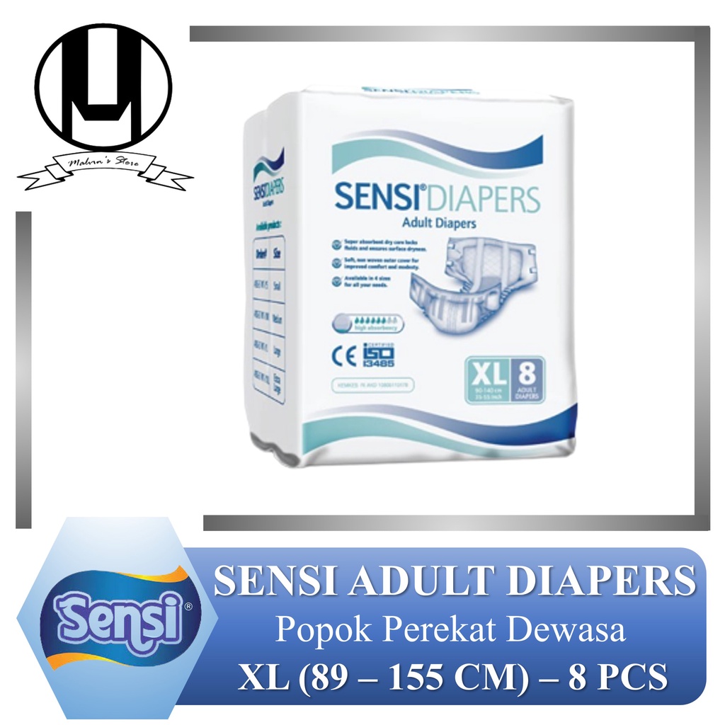 Jual SENSI ADULT DIAPERS XL8 - Popok Perekat Dewasa ( MEREK SENSI ... Jual SENSI ADULT DIAPERS XL8 - Popok Perekat Dewasa ( MEREK SENSI ...