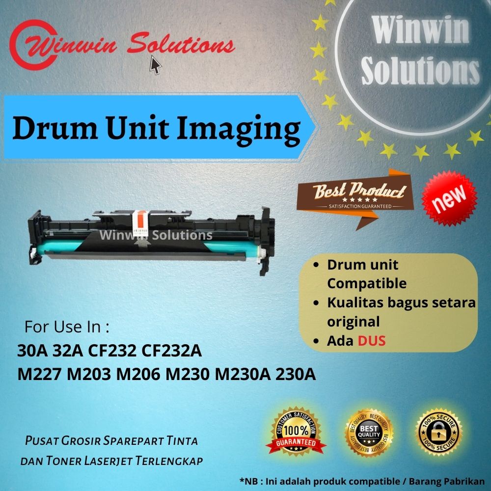 Jual DRUM UNIT CARTRIDGE PSERIES 32A CF232A PLUS CHIP FOR LaserJet Pro ...
