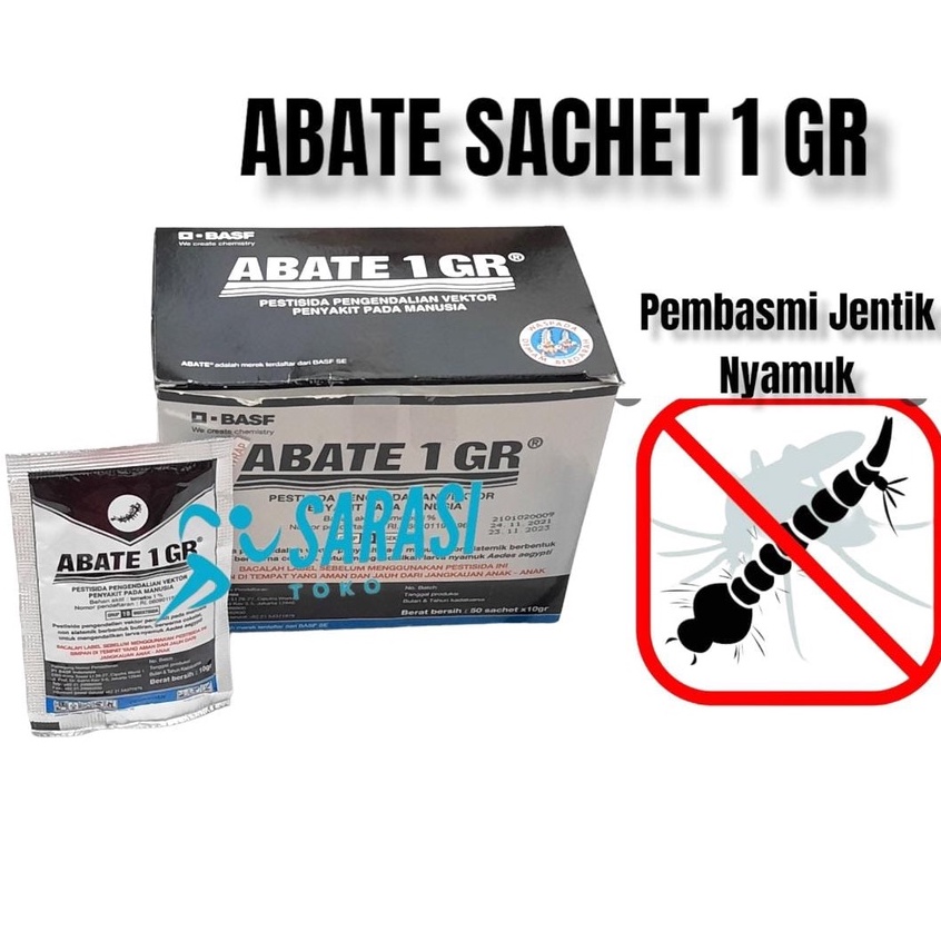 Jual Abate 1 GR 10 Gram 1 Sachet - Obat Jentik Nyamuk Pengendali Demam ...