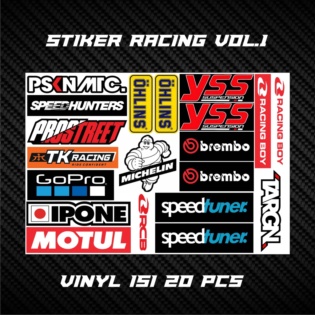 Jual Sticker Pack Racing Stiker Motor harga perlembar | Shopee Indonesia