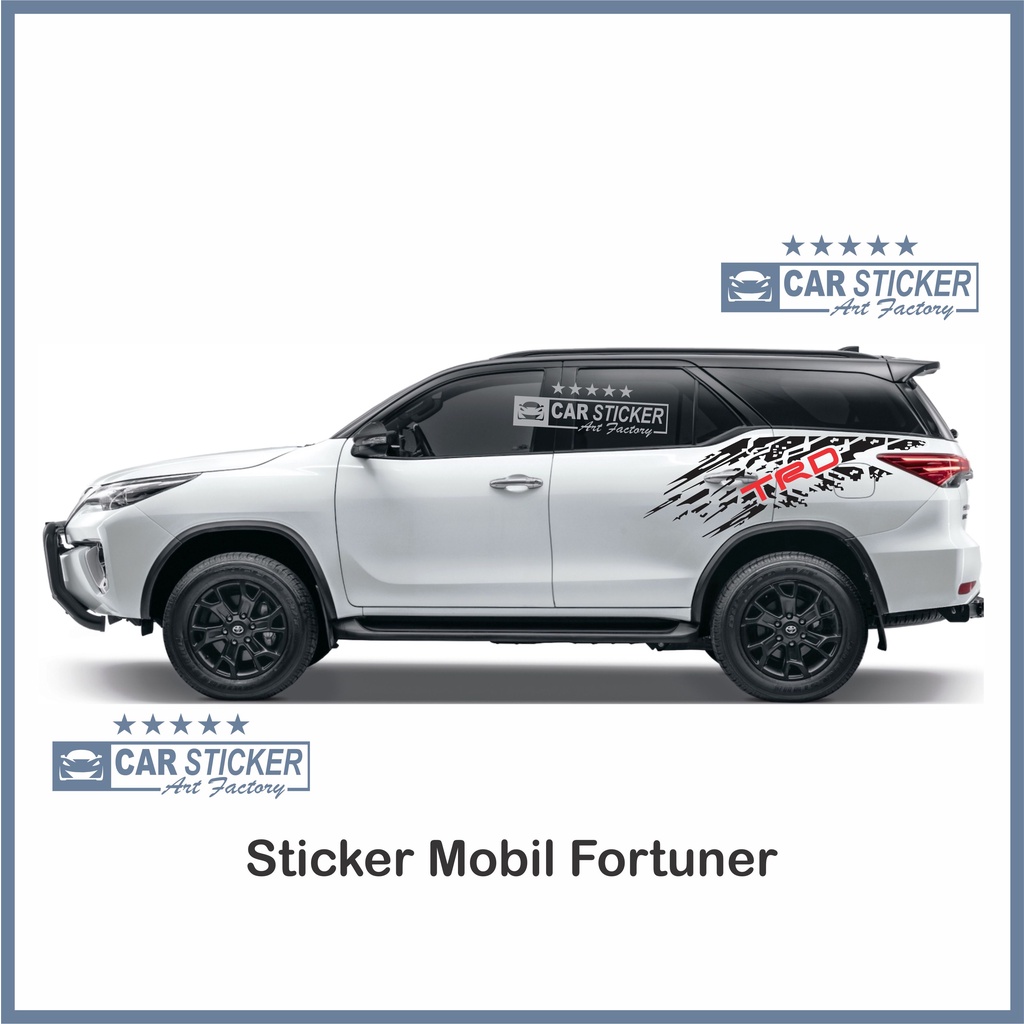 Jual FOR09 Stiker Styling Mobil TRD Toyota Fortuner Render Stiker untuk ...