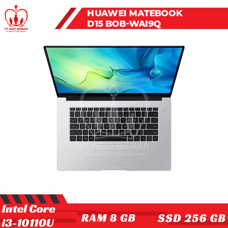 Jual LAPTOP Huawei Matebook D15 BOB-WAI9Q Intel Core i3 10110U 8GB SSD ...