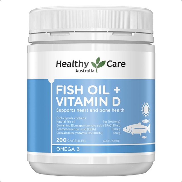 Jual Healthy Health Care Fish Oil Vitamin Vit D Australian Omega 3 ...