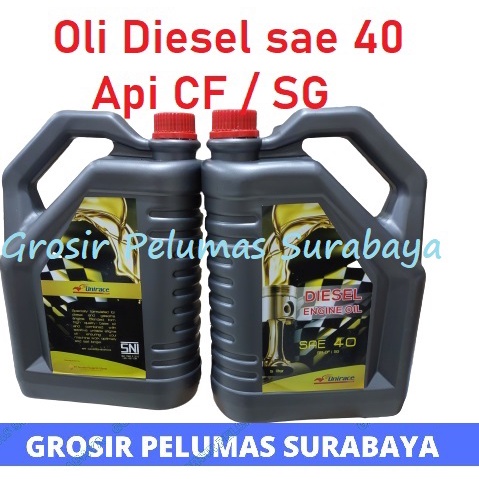 Jual Murah SNI UNIRACE Diesel oil sae 40 Api CF Oli Mesin diesel sae 40 ...