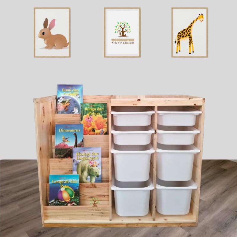 Jual Rak Montessori /Rak Penyimpanan/ Rak Mainan Custom by Wooducation ...