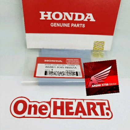 Jual MARK STICKER STIKER LABEL LOGO TULISAN ONE HEART 130MM 13CM MERAH ...