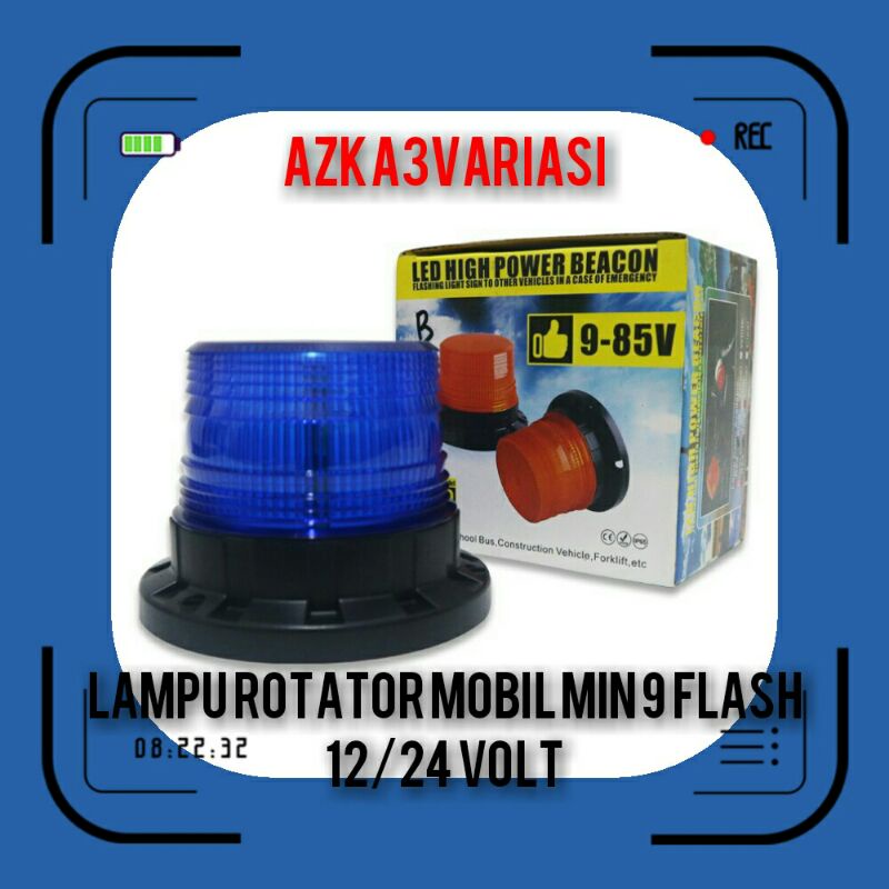 Jual Lampu Rotator Mobil Mini 9 Flash 12/24 Volt | Shopee Indonesia