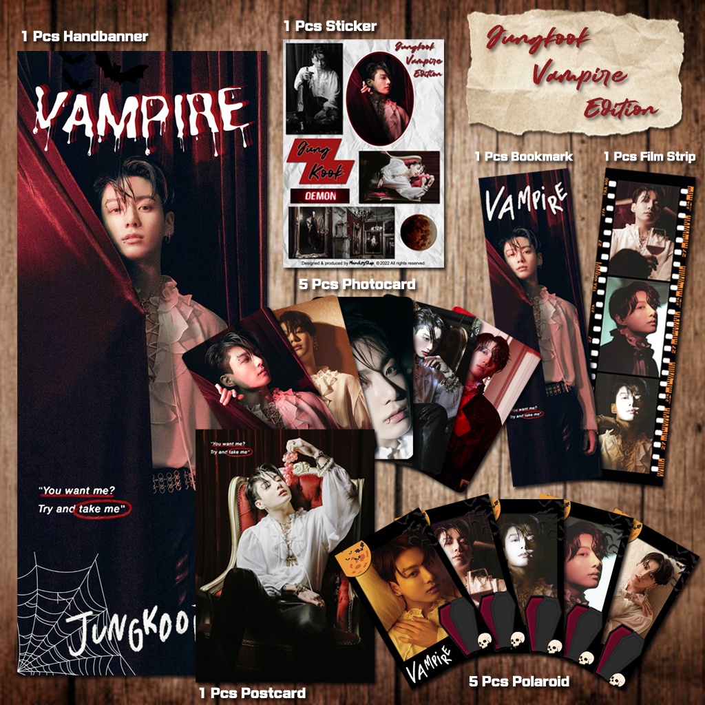 Jual [ FANKIT ] PACKET PAKET KPOP BTS JUNGKOOK VAMPIRE EDITION (ME ...