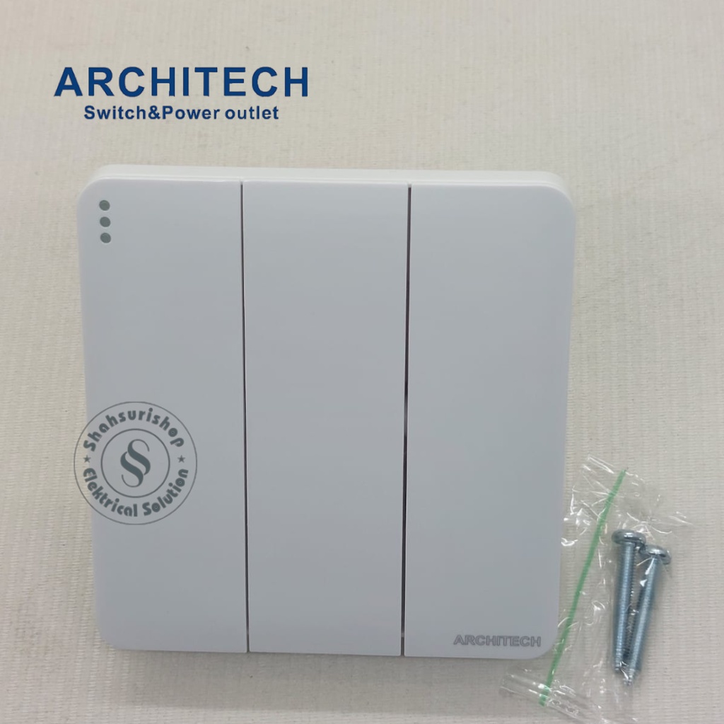 Jual ARCHITECH SAKLAR ISI 3 3 GANG 1 ARAH INFINITY A63-K03A | Shopee ...