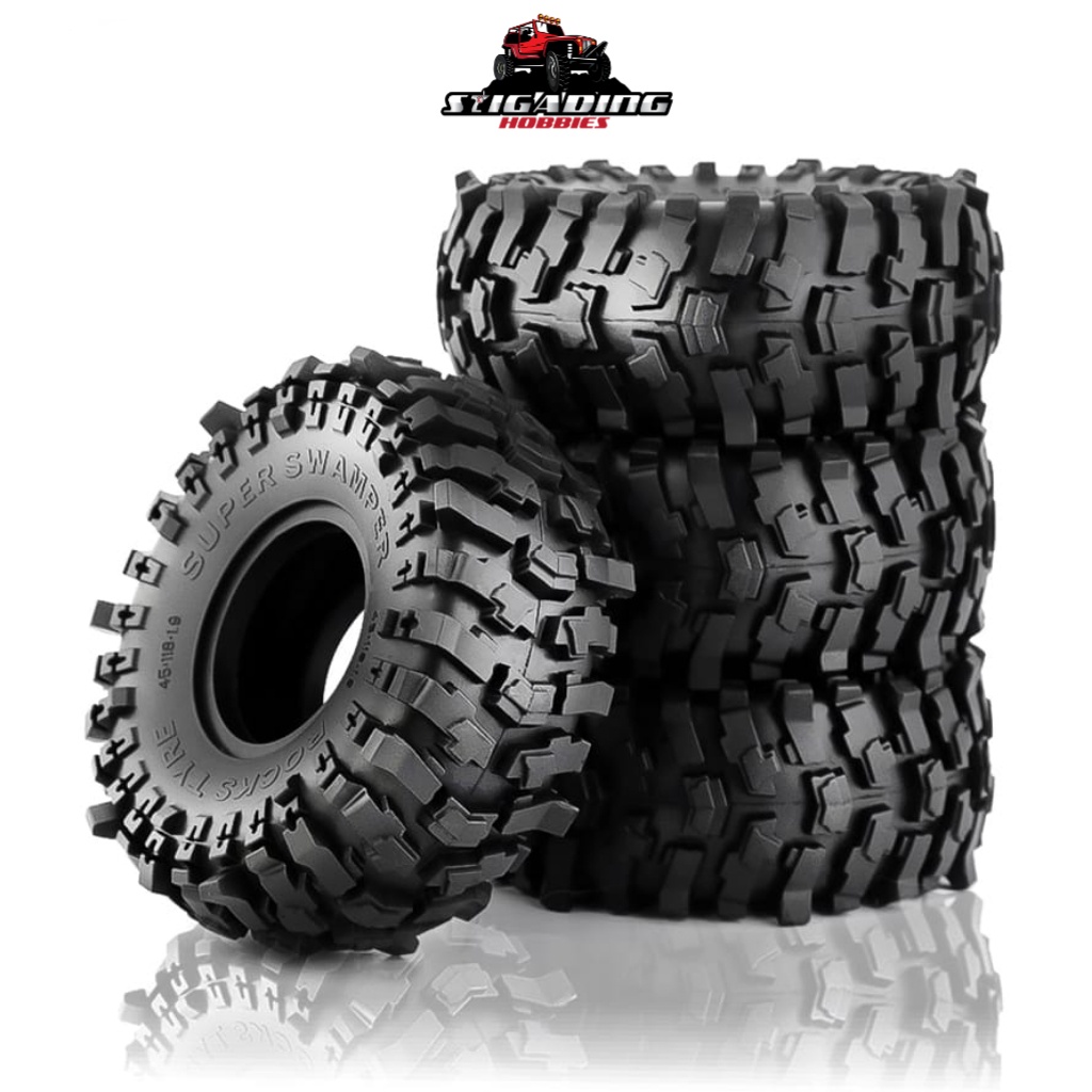 Jual 4 PCS 1.9 SOFT TIRE SUPER SWAMPER AFRICAN 118x45mm RC ADVENTURE 1/ ...