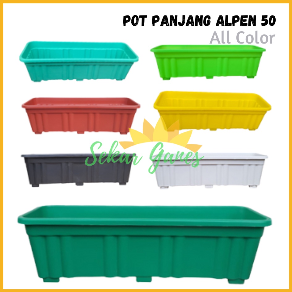 Jual Sekarganes Pot Panjang Alpen 50 Putih Hitam Hijau Coklat Merah ...