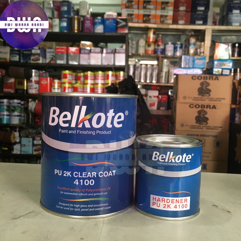 Jual CLEAR COAT PU 2K BELKOTE 4100 PU GLOSS 1KG | Shopee Indonesia