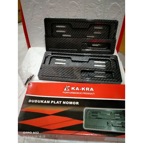 Jual bingkai plat motor karbon carbon sepasang universal semua motor ...