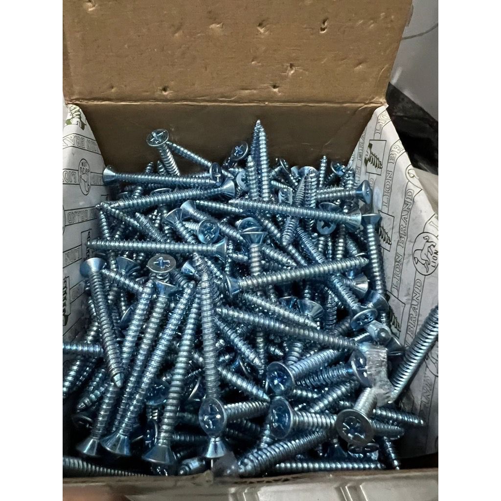 Jual F+AB ECERAN SEKRUP TAPPING SCREW FH PUTIH/SKRUP MEREK LION BRAND ...