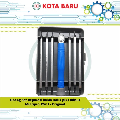 Jual Obeng Set Reparasi bulak balik plus minus Multipro 12in1 ...