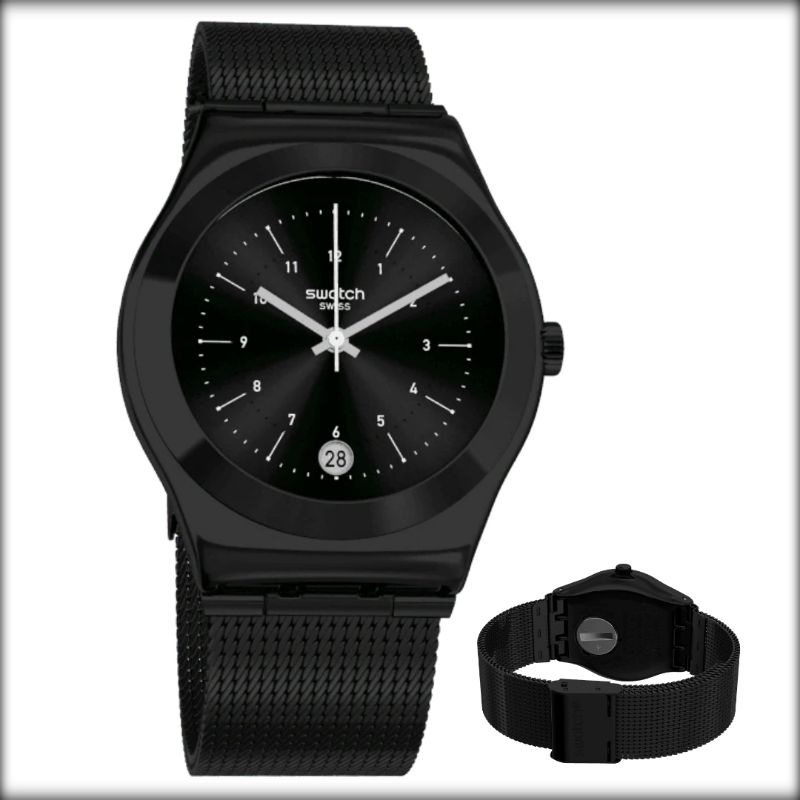 Jual SWATCH NERONERO YLB403M FASHION CASUAL ANALOG SWISS MADE ORIGINAL ...