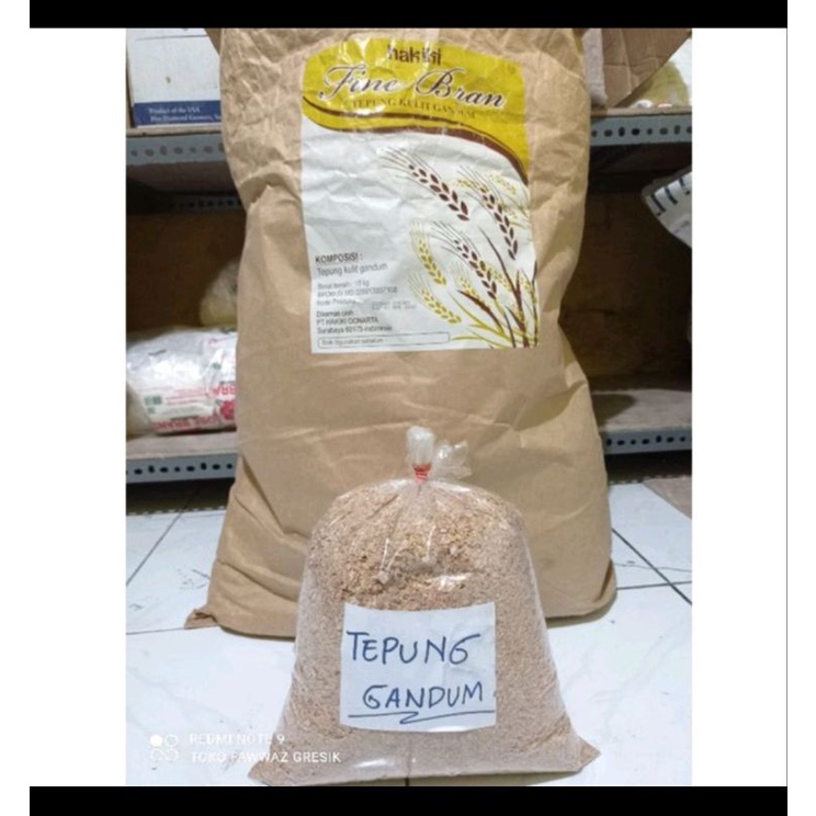Jual Tepung Kulit Ari Gandum 1Kg Kasar Fine Wheat Bran Hakiki | Shopee ...