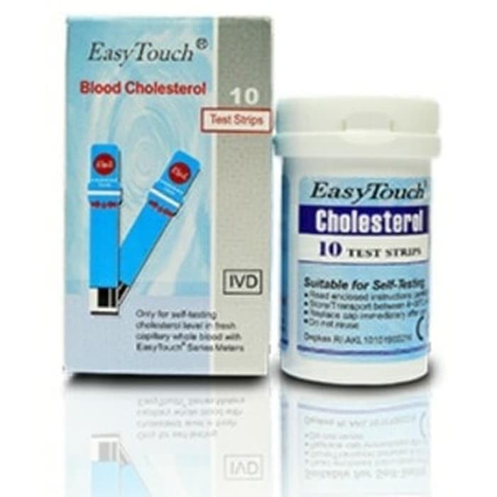 Jual Strip Easy Touch Cholesterol Cek Kolesterol Refill Isi 10 ...