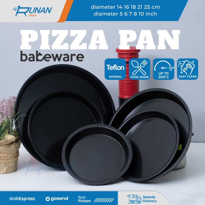 Jual Loyang Pizza Teflon Pizza Pan Bulat Loyang Kue Kering Anti Lengket ...