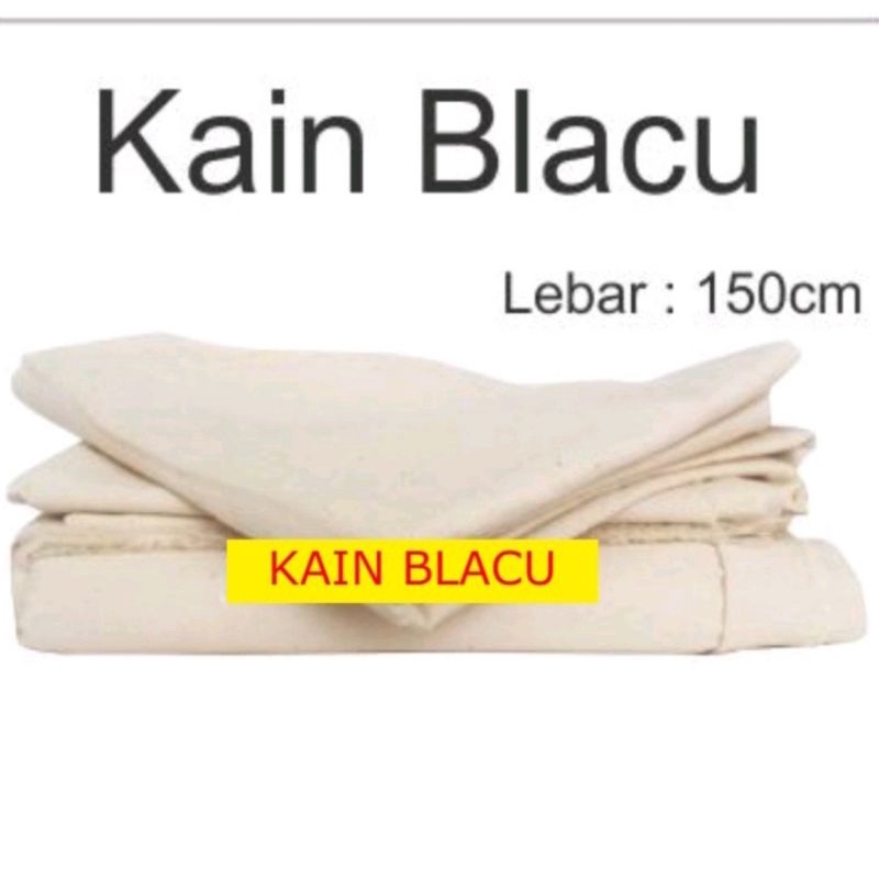 Jual kain blacu / belacu /belaco / kanvas / kain tote bag | Shopee ...