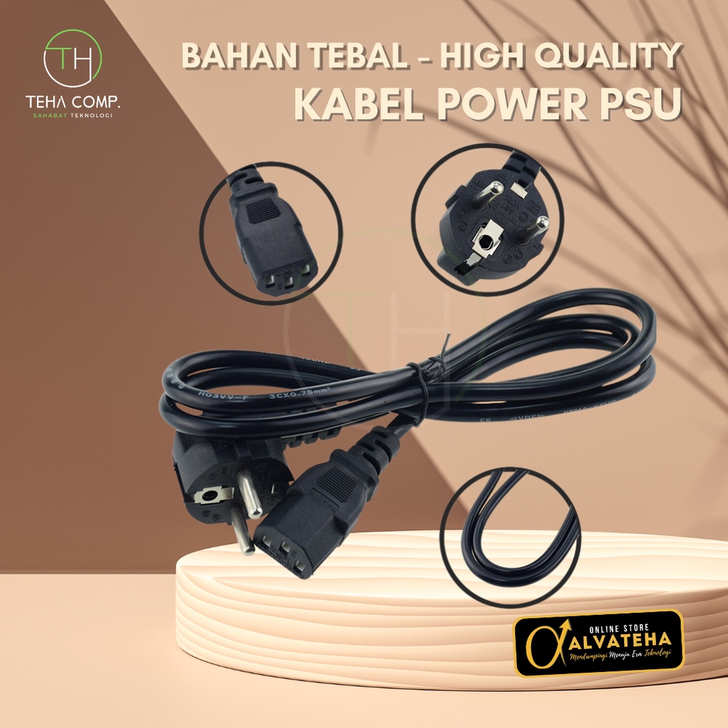 Jual Kabel Listrik Power Supply PSU Komputer Monitor High Quality 1.8 ...