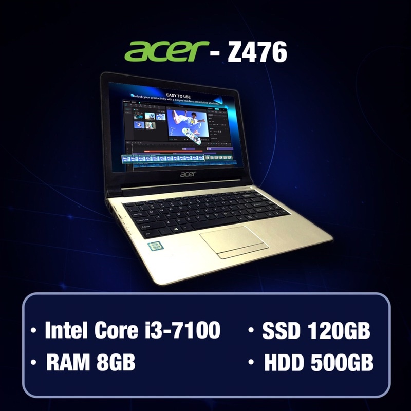 Jual Laptop Acer Z476 - SSD 120GB RAM 8GB i3-7100 | Shopee Indonesia