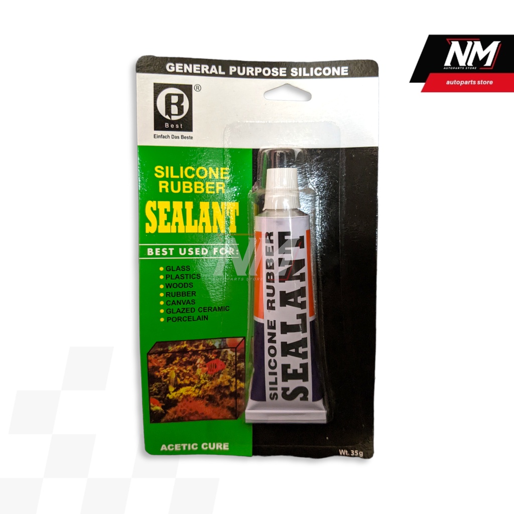 Jual Lem Auto Sealer Transparan BEST Sealant Kaca Bening Silicone 35gr ...