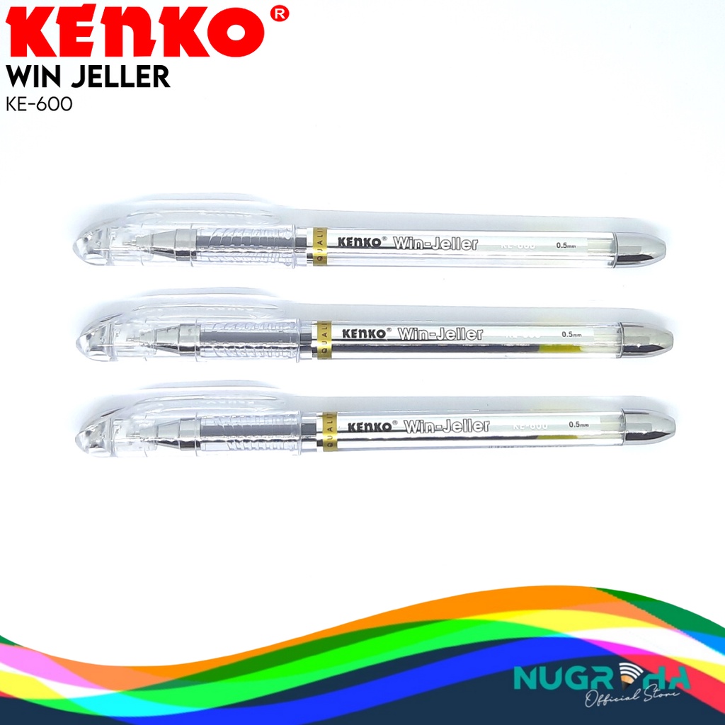 Jual PULPEN GEL WIN-JELLER KENKO KE-600 / PULPEN GEL 0.5MM | Shopee ...