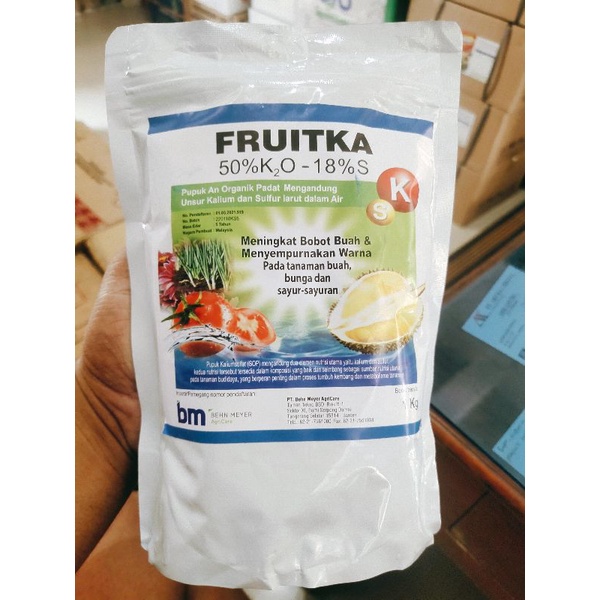 Jual PUPUK FRUITKA K2O 50% + S18% ORIGINAL IMPORT 1KG | Shopee Indonesia