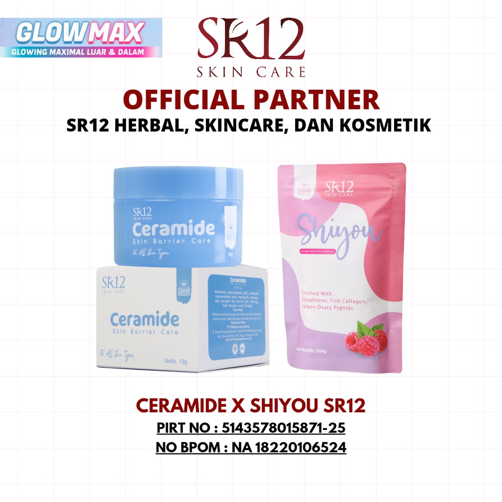 Jual Paket GlowMax Glowing Maksimal SR12 Ceramide Gel Shiyou Collagen ...