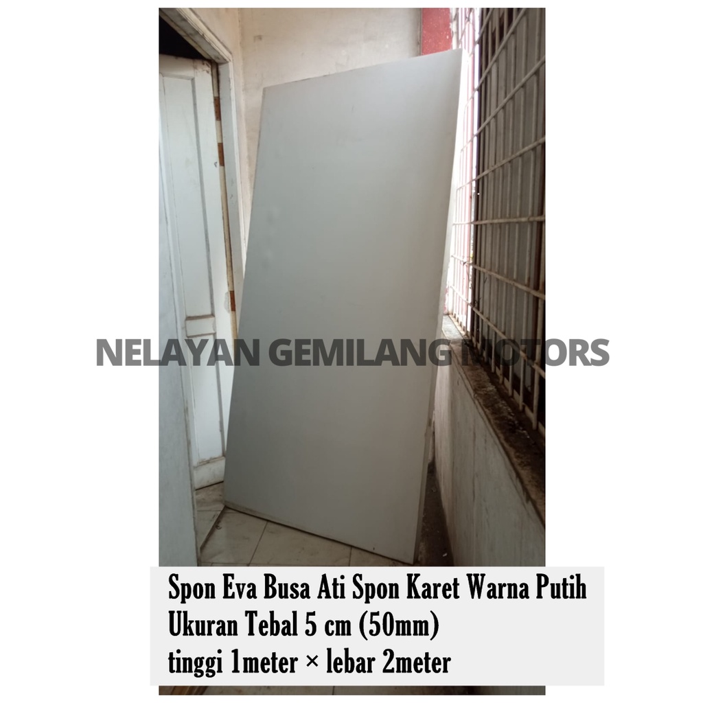 Jual Spon Eva Busa Ati Spon Karet Warna Putih Ukuran Tebal 5 cm tinggi ...