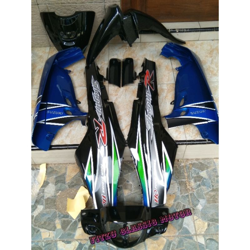Jual fullset bodi halus shogun R Shogun new 110cc warna biru hitam ...