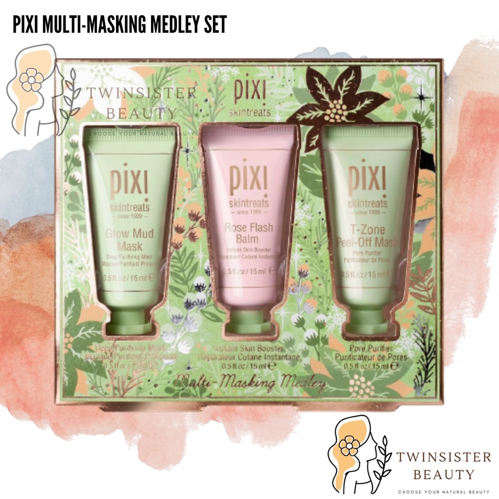 Jual (TSM) PIXI MULTI-MASKING MEDLEY SET - MUD MASK (MASKER WAJAH ...