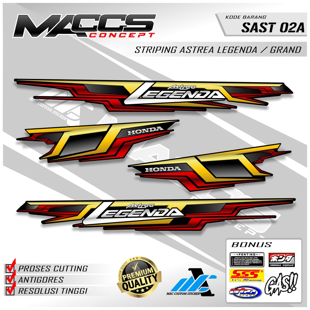 Jual STRIPING VARIASI ASTREA GRAND / LEGENDA - STIKER VARIASI ASTREA ...