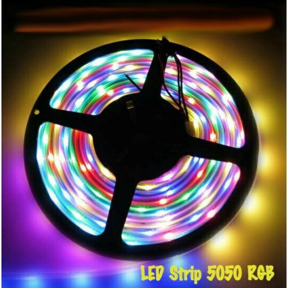 Jual Led Strip Roll RGB 5050 Waterproof 5mtr IP44 Kabin Plafon Kolong ...